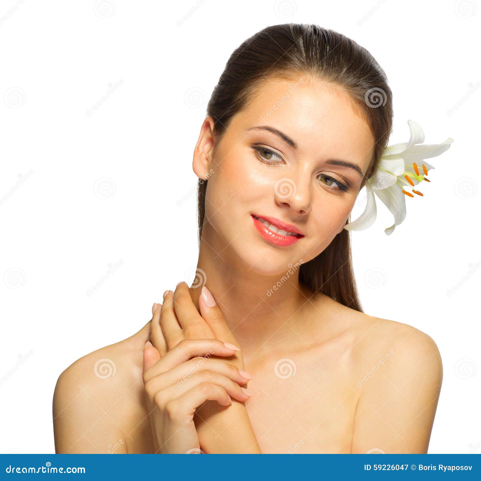 Young Healthy Girl Isolated Stock Image - Image of health, human: 59226047