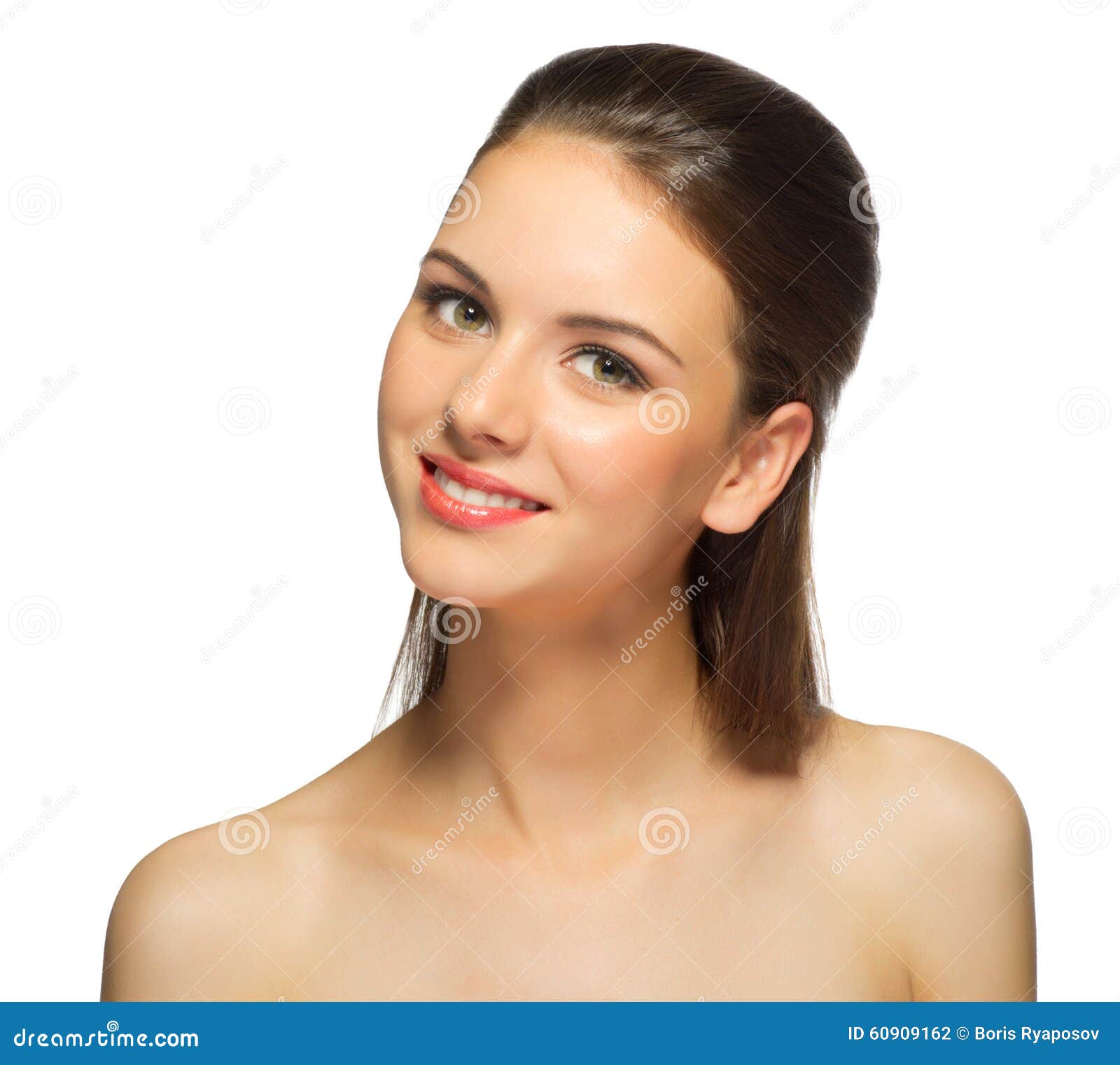 Young Healthy Girl Isolated Stock Photo - Image of people, caucasian ...