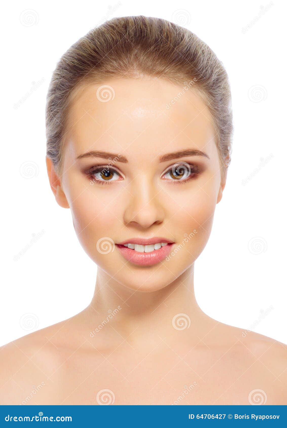 Young Healthy Girl Isolated Stock Image - Image of cheerful, health ...