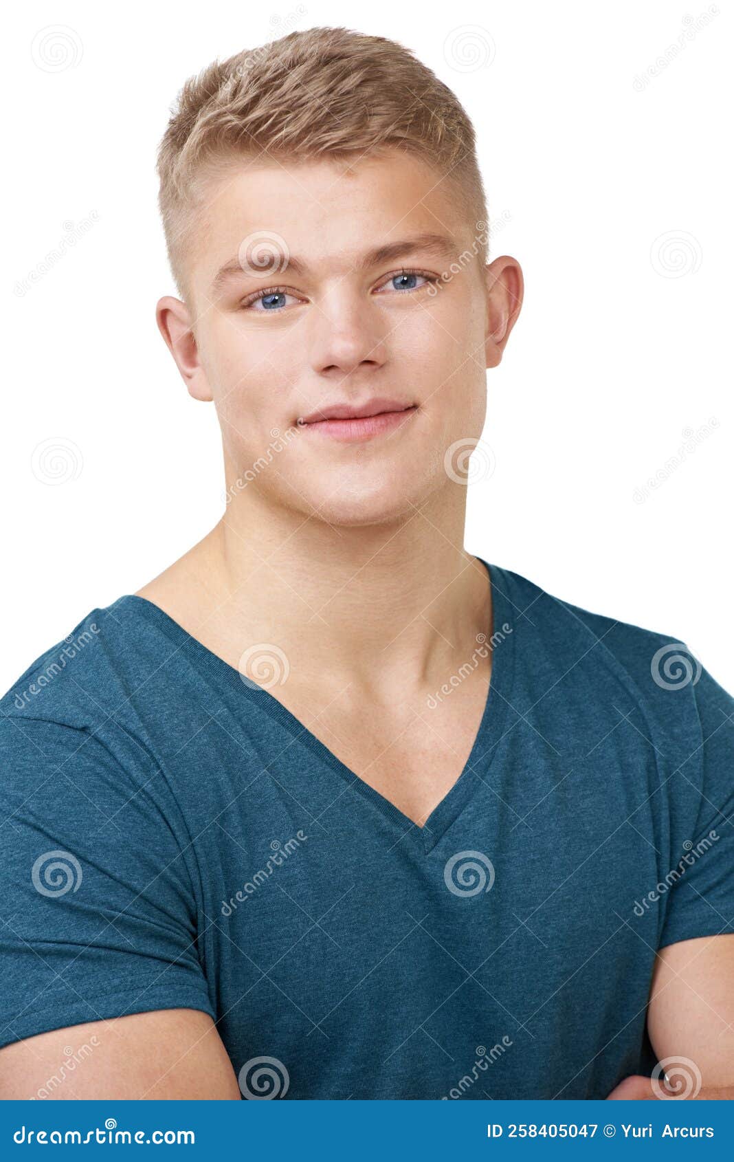 Young Heartthrob. Head and Shoulders Portrait of a Handsome Young Man ...