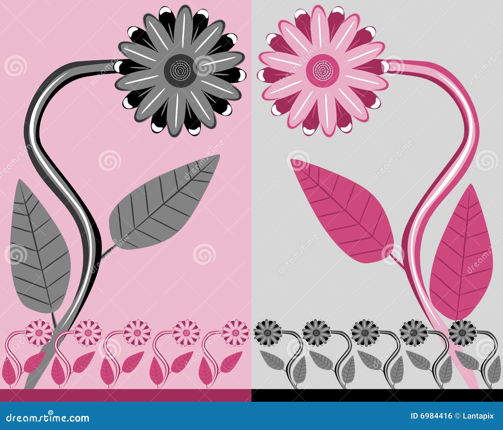Young Heterogeneous Plant Family Stock Vector - Illustration of vector ...