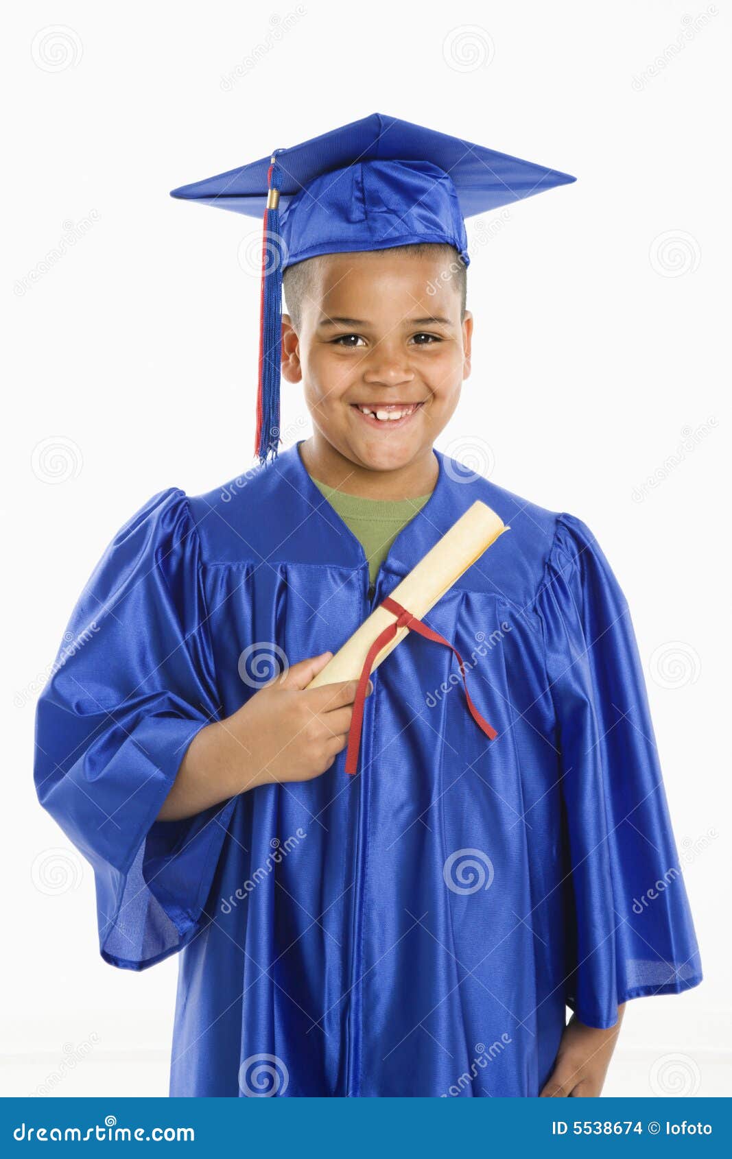 Young Hispanic Boy Graduating. Stock Photo - Image of adolescence ...