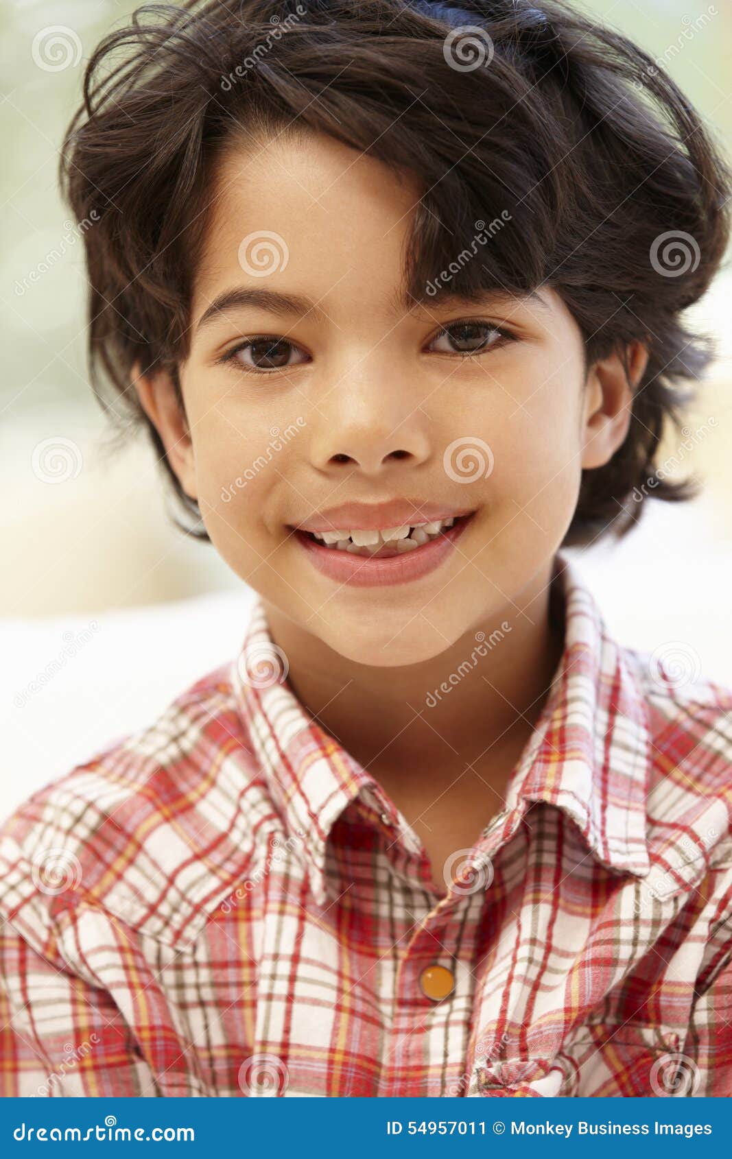 Young Hispanic Boy Portrait Stock Image - Image of happy, lifestyle ...