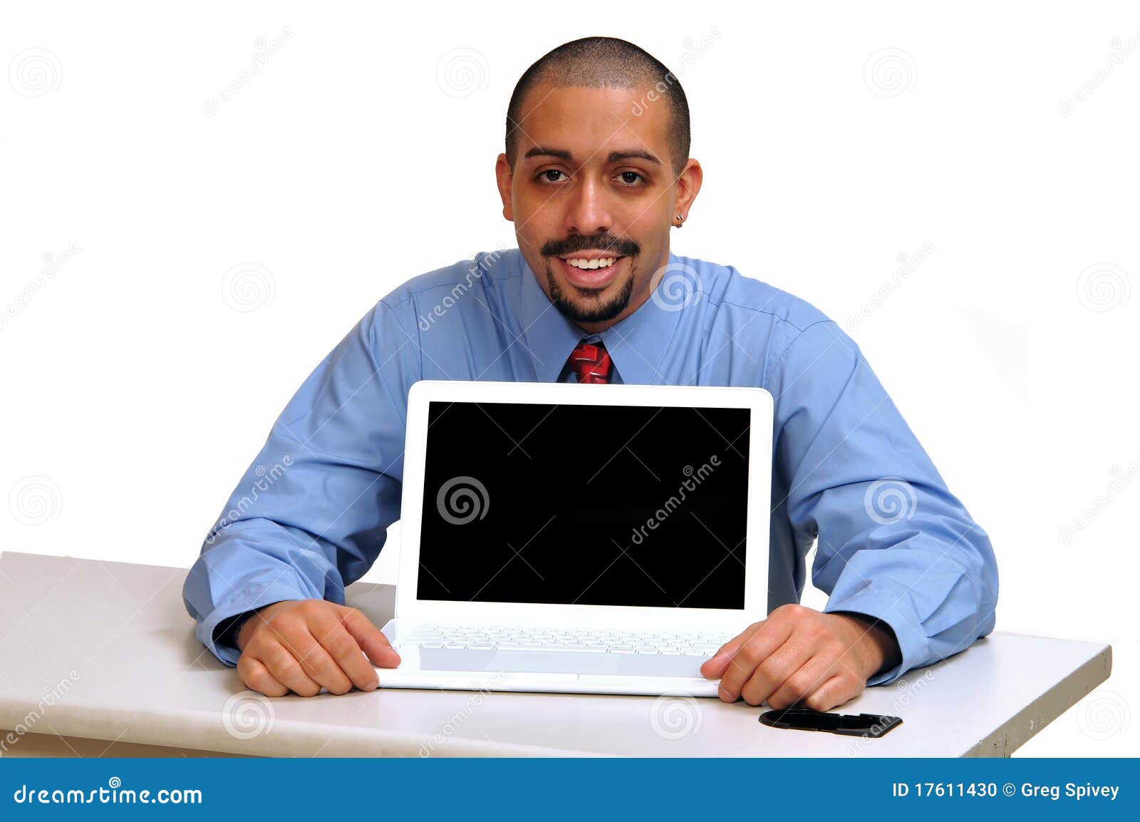 Young Hispanic Business Man Stock Photo - Image of black, happy: 17611430