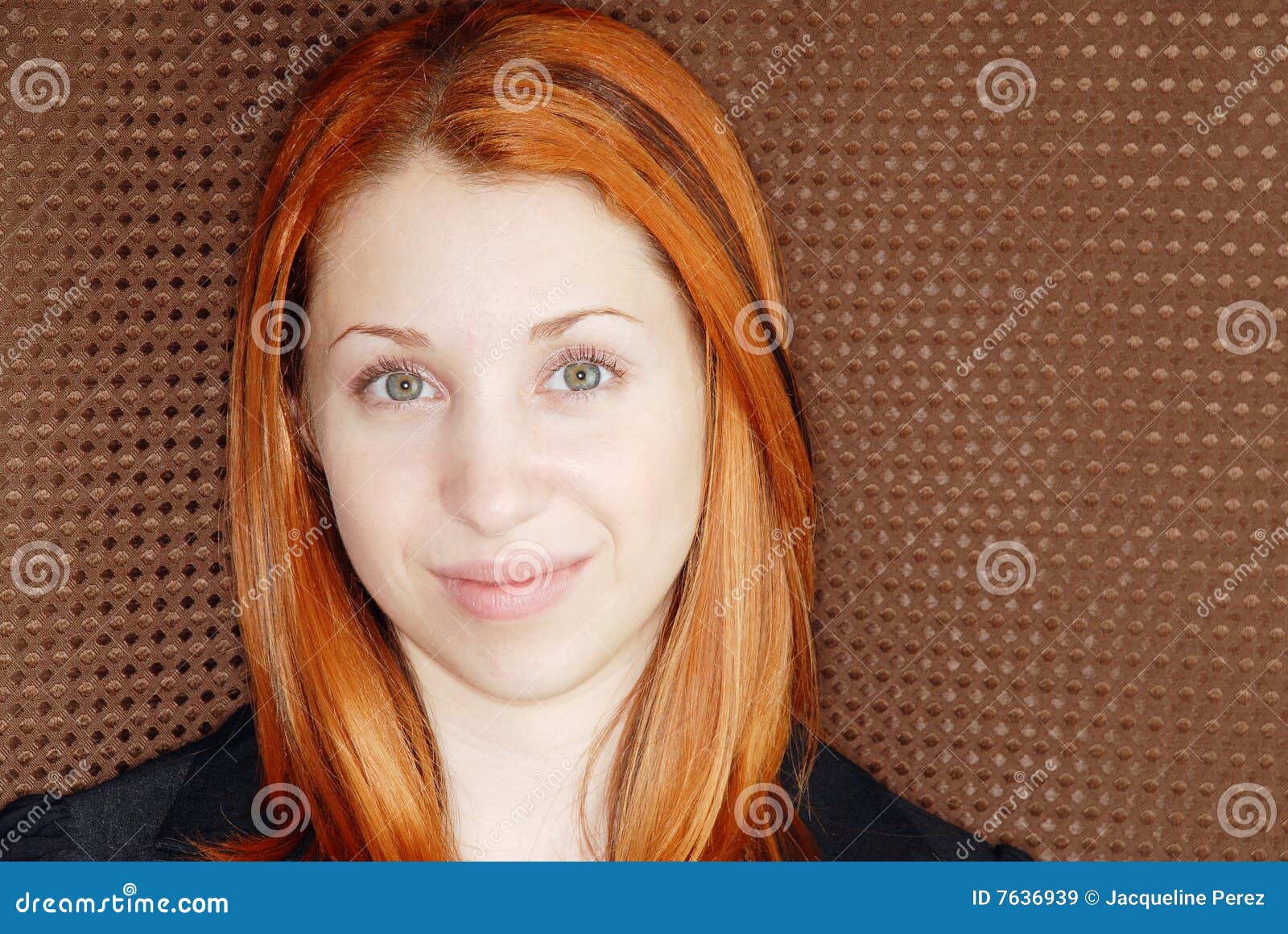 Young hispanic Red head stock image. Image of attractive - 7636939