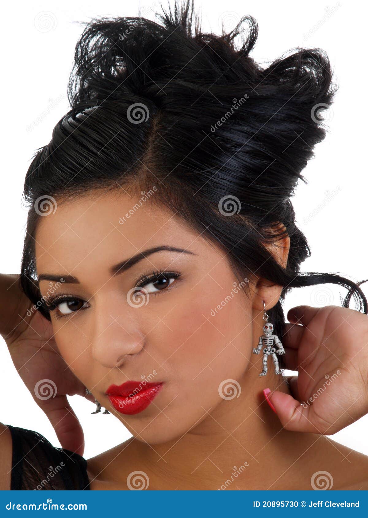 Young Hispanic Woman Portrait Stock Photo - Image of girl, hispanic ...