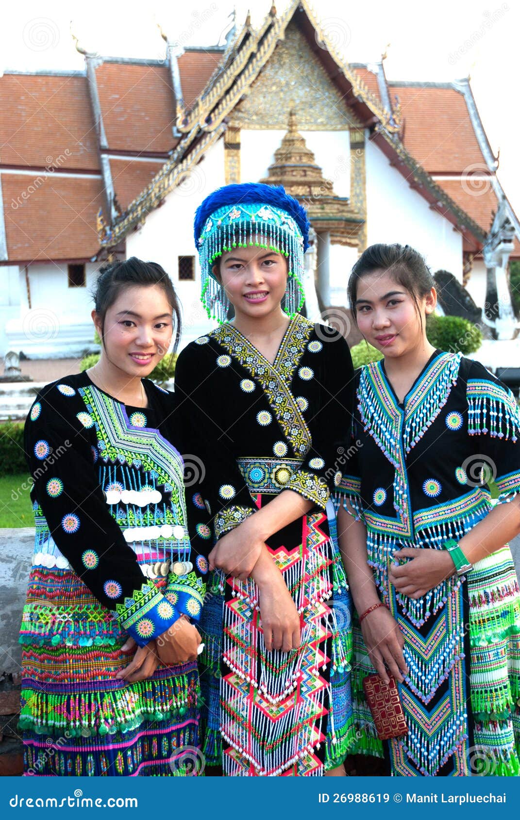 Young Hmong Woman Hilltribe Posing. Editorial Stock Image - Image of ...