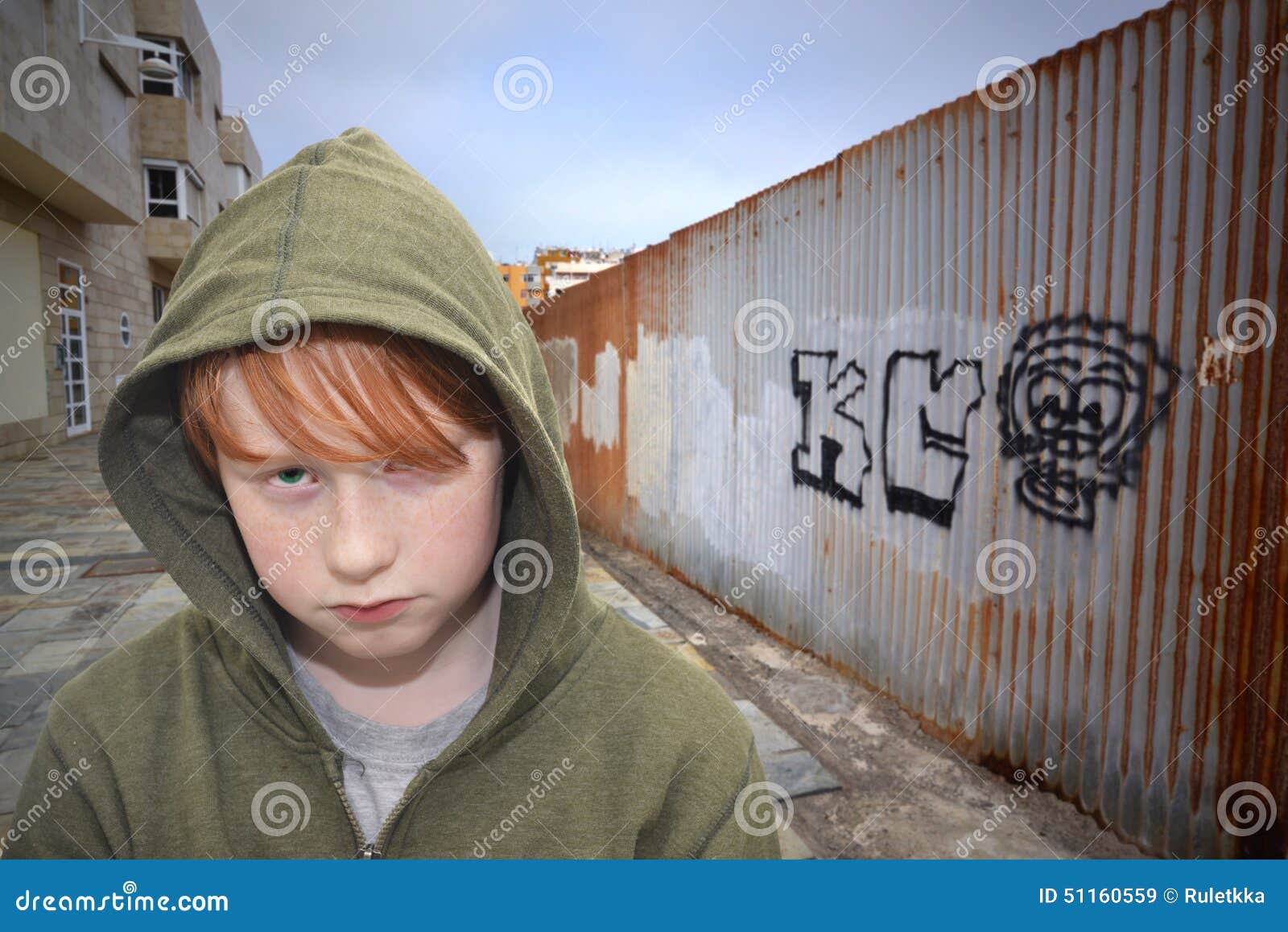 Young hooligan stock image. Image of single, boyhood - 51160559
