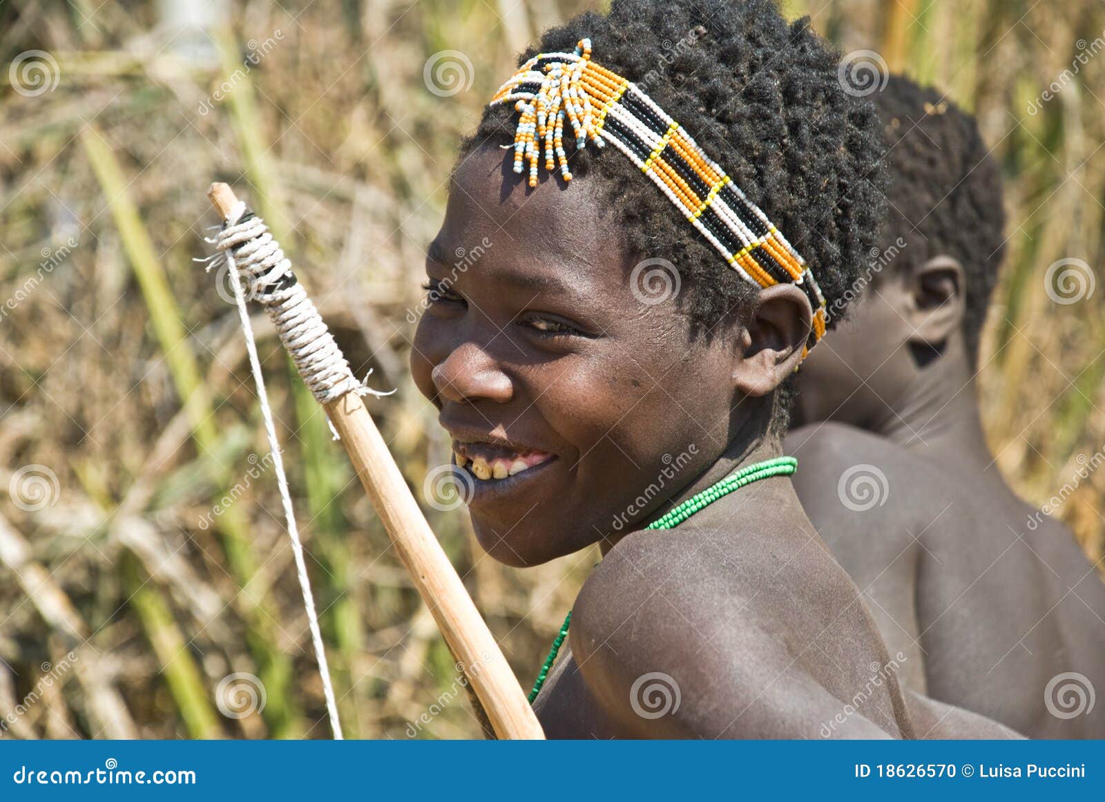 Young Hunter from Hadza Tribe Editorial Image - Image of tanzania, bead ...
