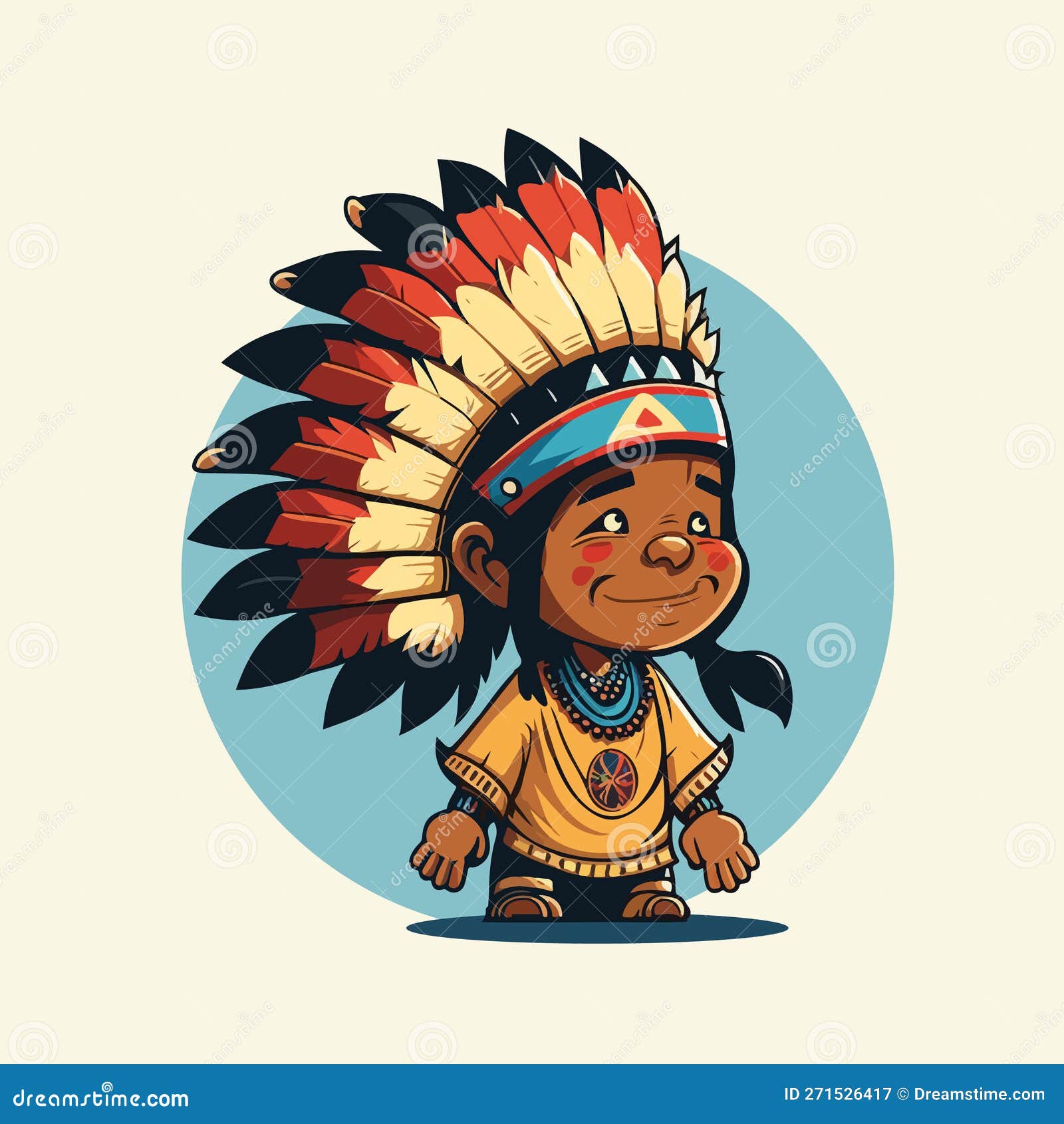Young Indian Boy. Vector Graphics. Illustration for a Child Stock ...