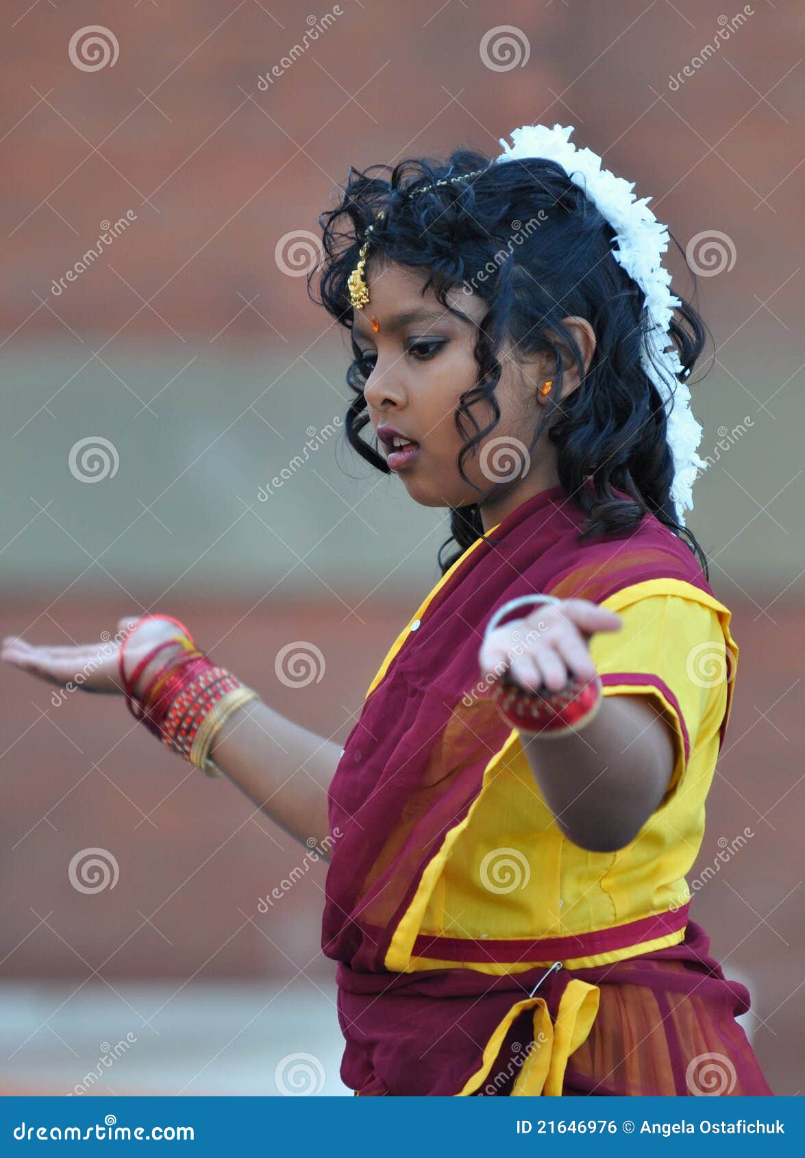 Young Indian Dancer editorial photo. Image of traditional - 21646976