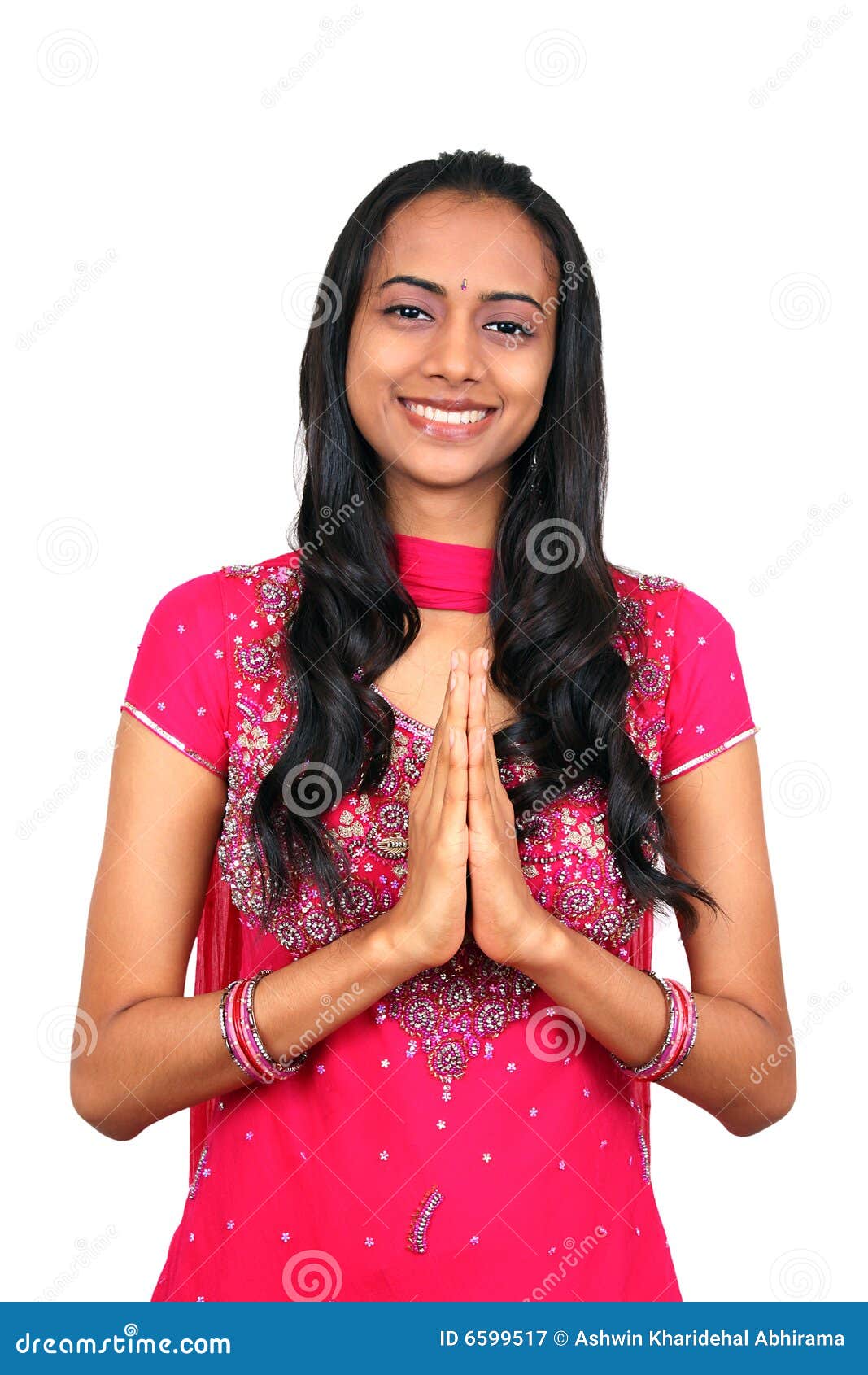 Indian Namaste Pose Royalty-Free Stock Image | CartoonDealer.com #17650192