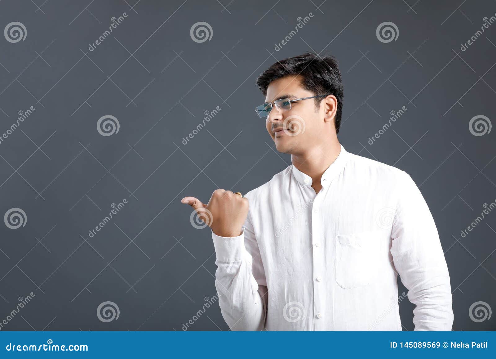 Young Indian Man Showing Thump Up Stock Image - Image of adult, indian ...