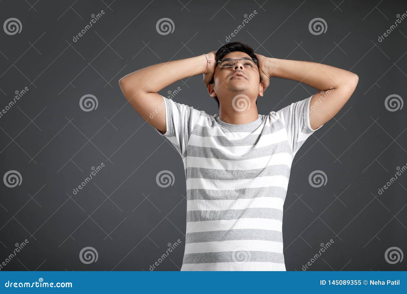 Young Indian Man in Tension Stock Image - Image of executive ...