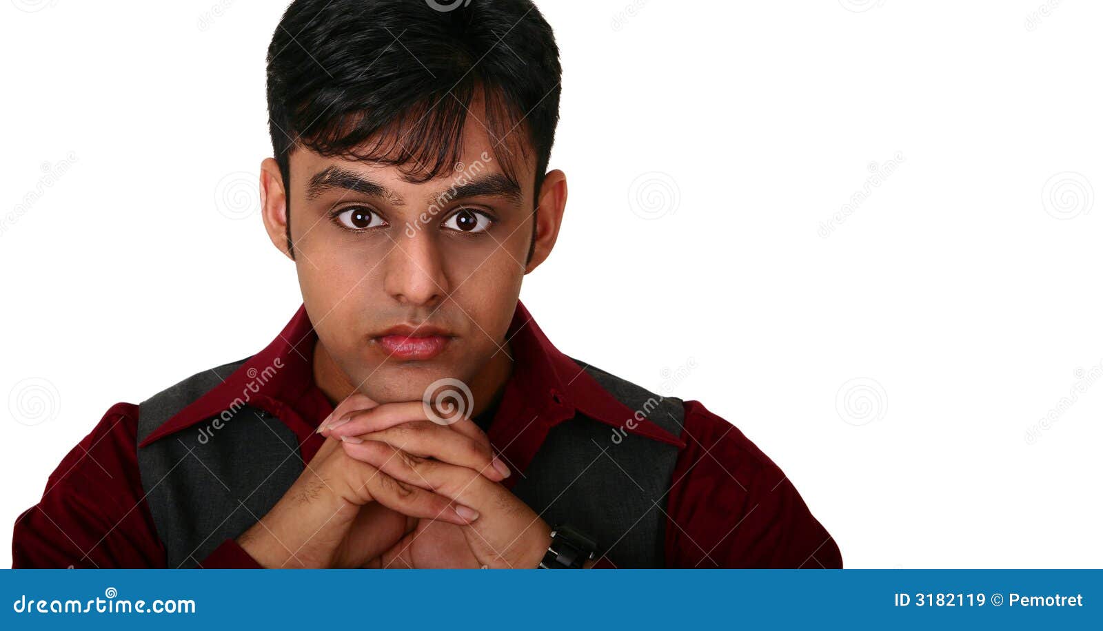 Young Indian Man Thinking stock image. Image of manager - 3182119