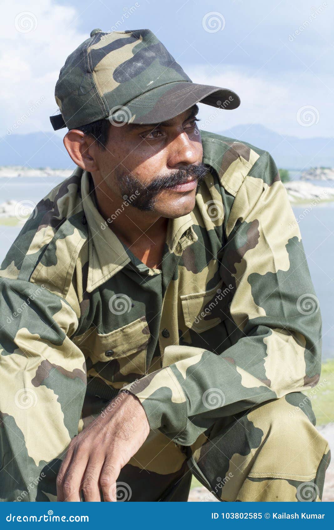 Young Indian soldier stock image. Image of aspirations - 103802585