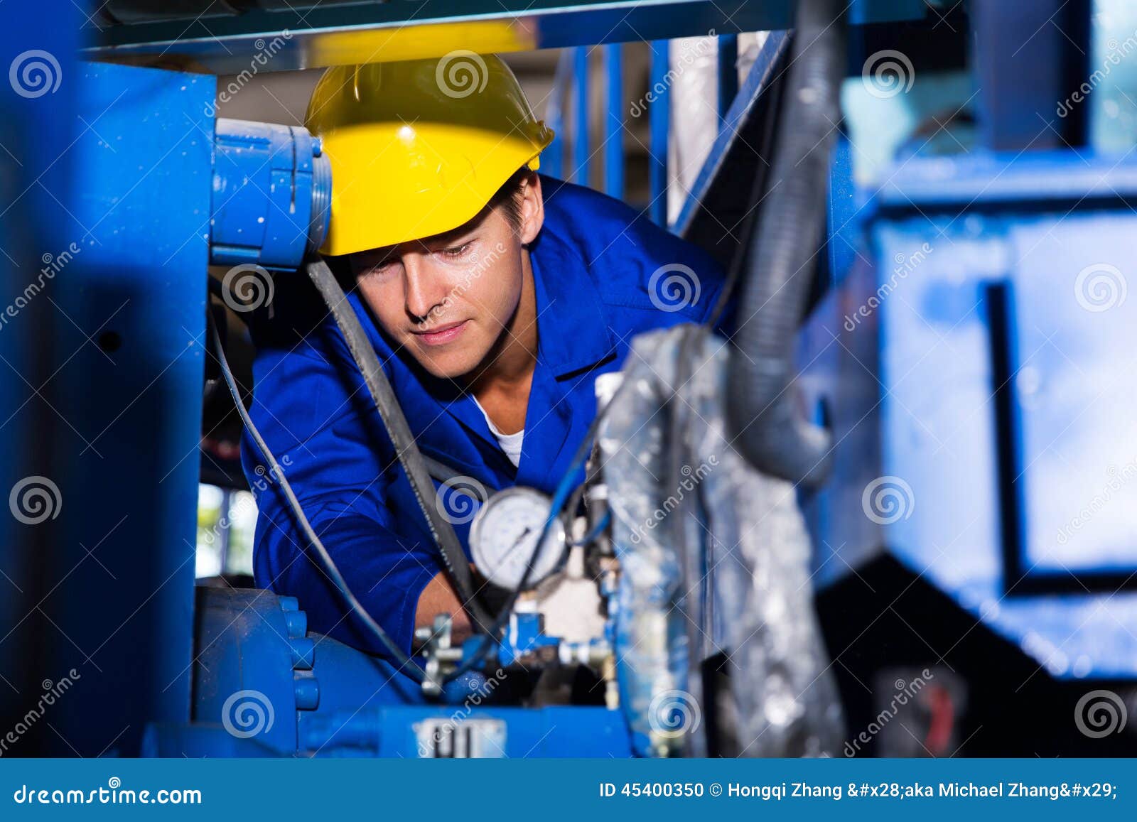 Young industrial operator stock photo. Image of collar - 45400350