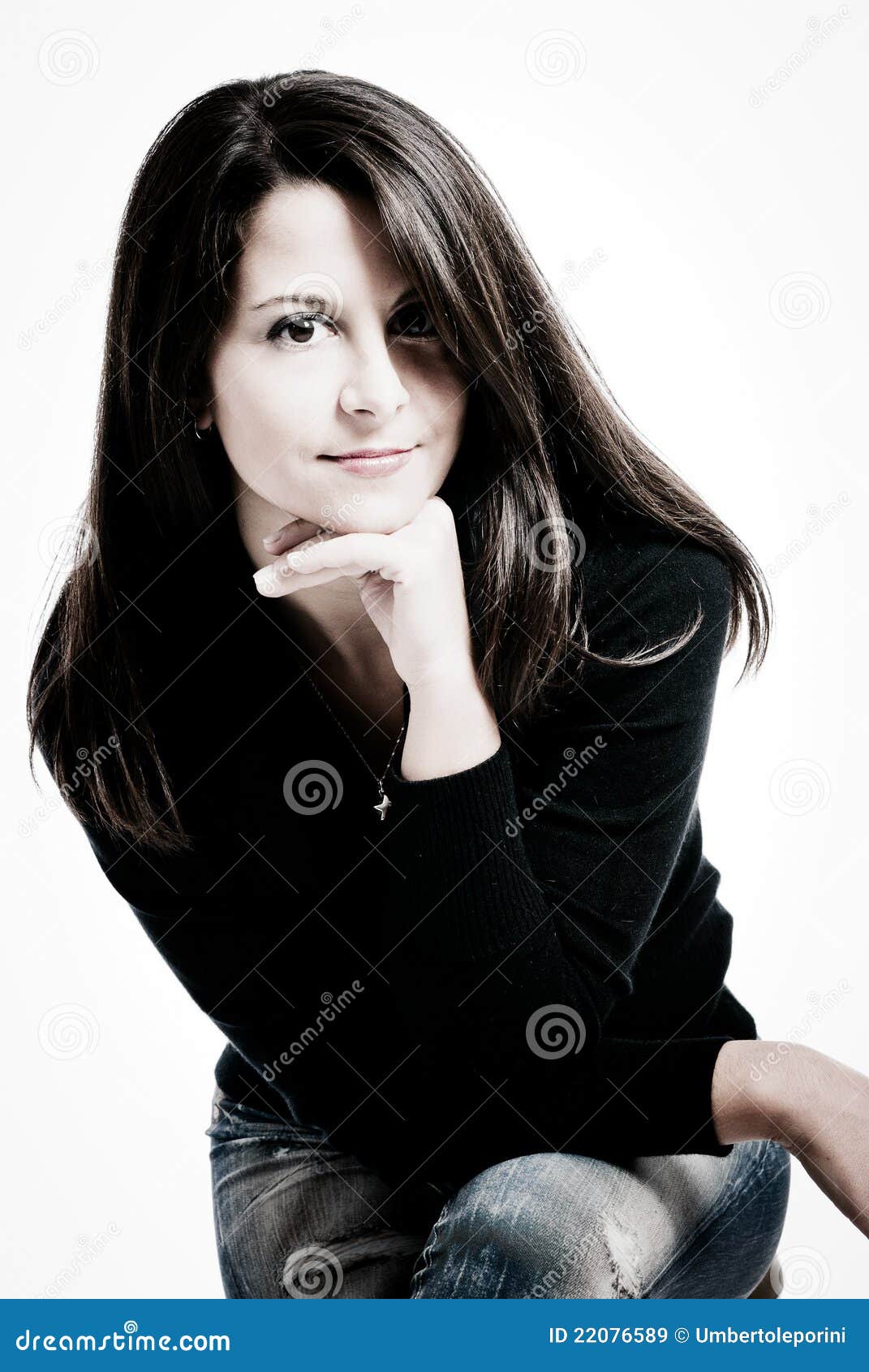 Young intellectual woman stock image. Image of journalist - 22076589