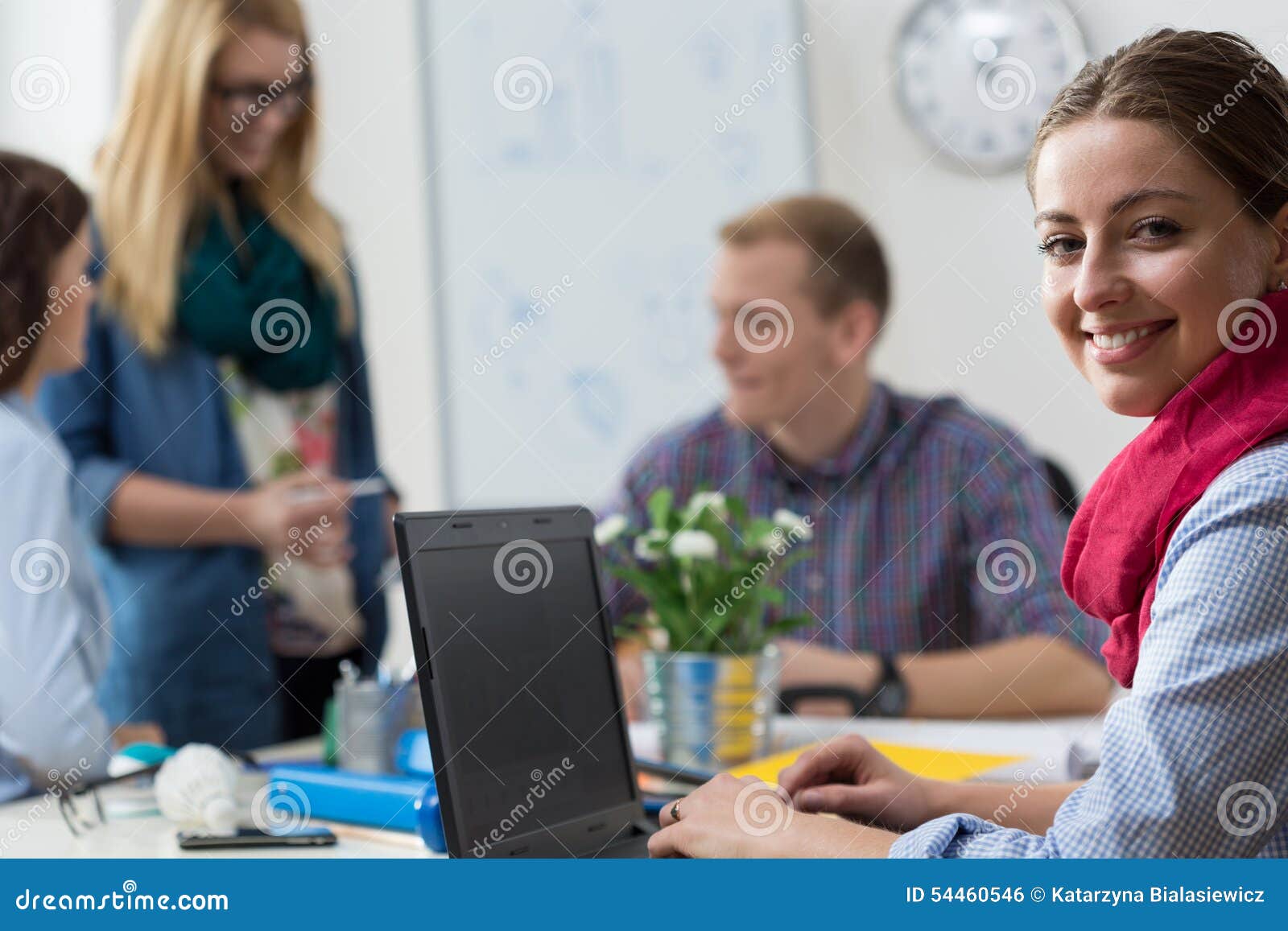 Young intern at office stock photo. Image of occupation - 54460546