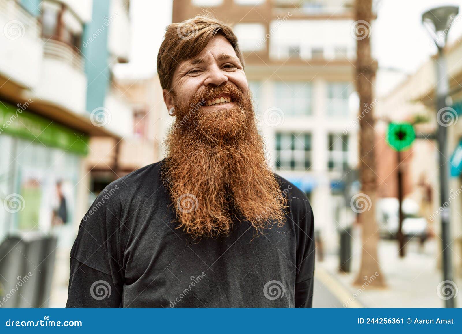 Young Irish Man Smiling Happy Standing at the City Stock Image - Image ...
