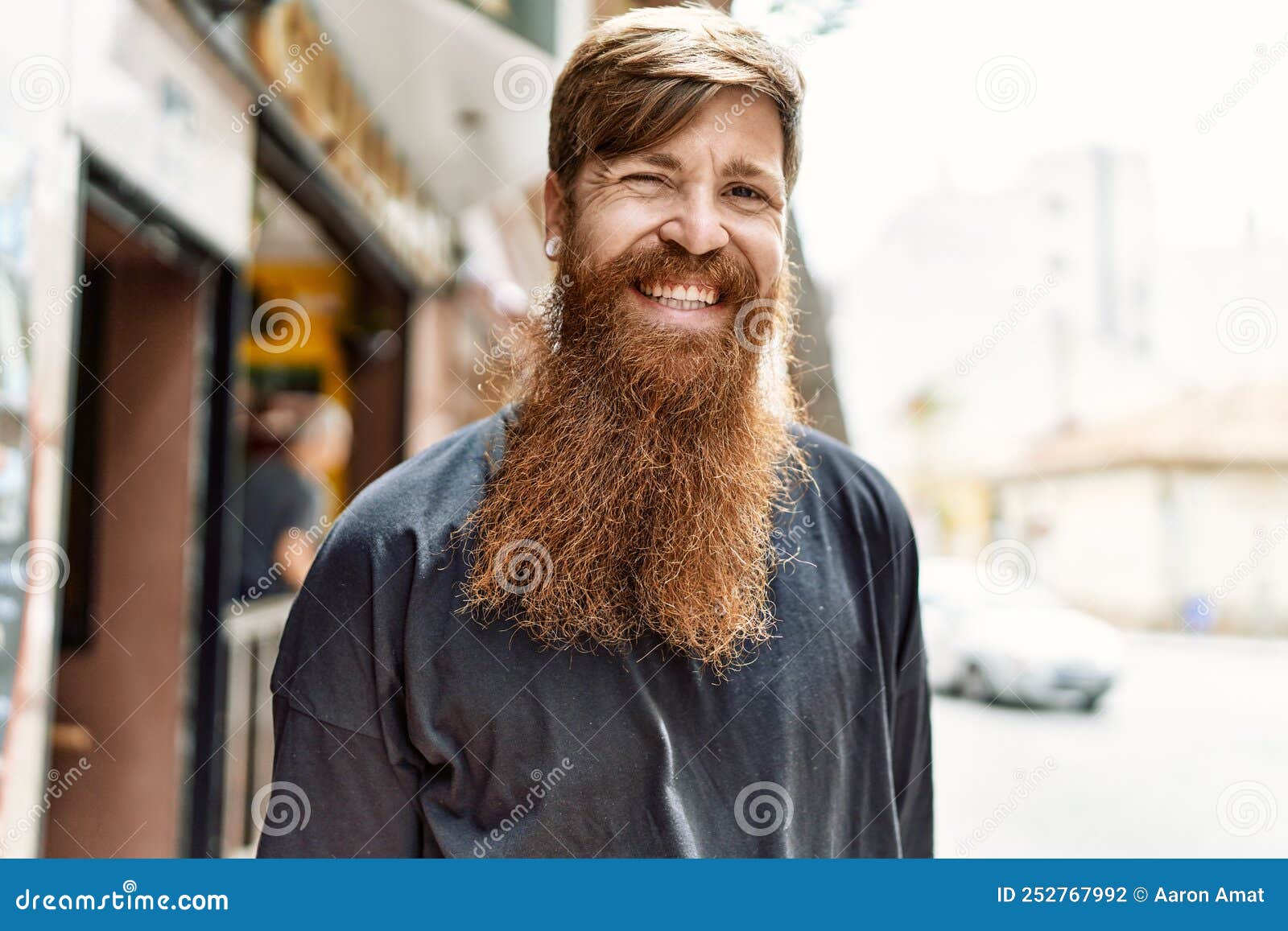 Young Irish Man Smiling Happy Standing at the City Stock Photo - Image ...