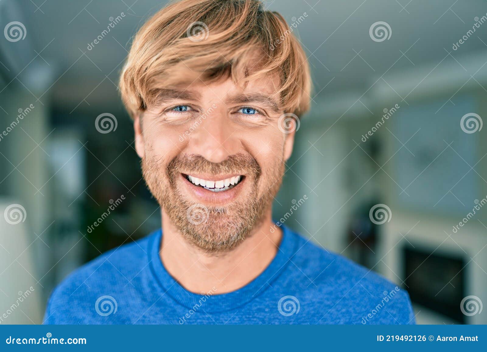 Young Irish Man Smiling Happy Standing at Home Stock Photo - Image of ...