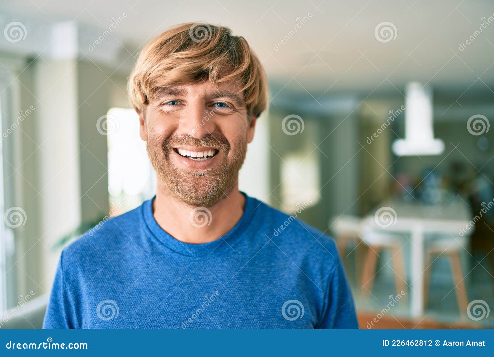 Young Irish Man Smiling Happy Standing at Home Stock Photo - Image of ...