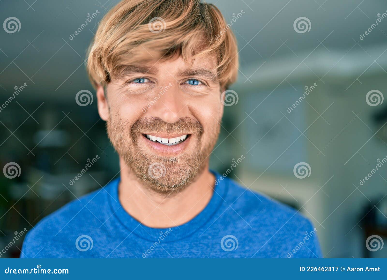 Young Irish Man Smiling Happy Standing at Home Stock Image - Image of ...