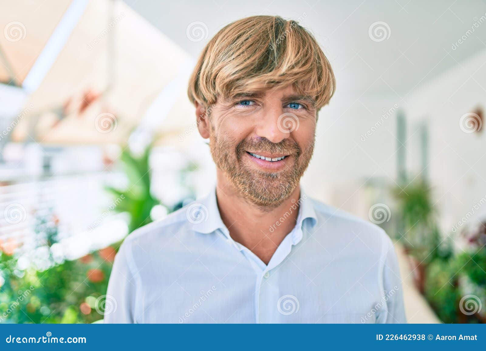 Young Irish Man Smiling Happy Standing at Terrace Stock Photo - Image ...