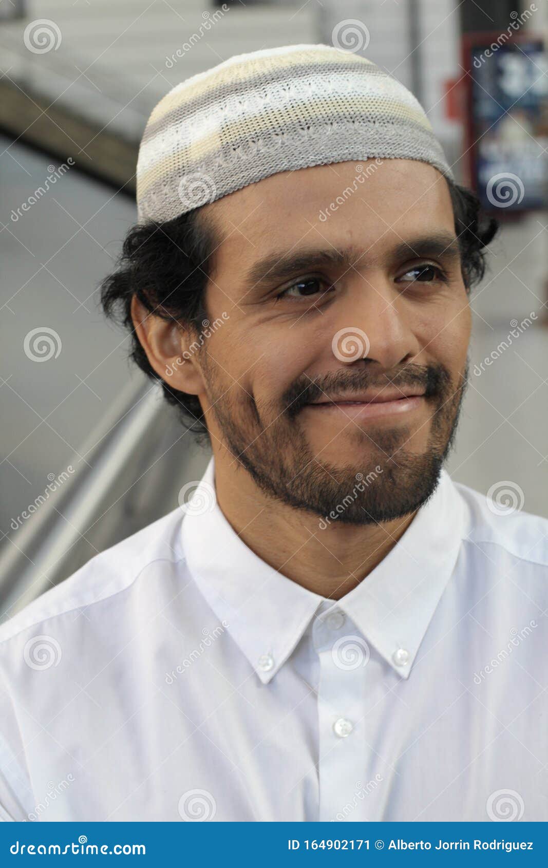 Young Islamic Man Looking Away Stock Image - Image of islamic ...