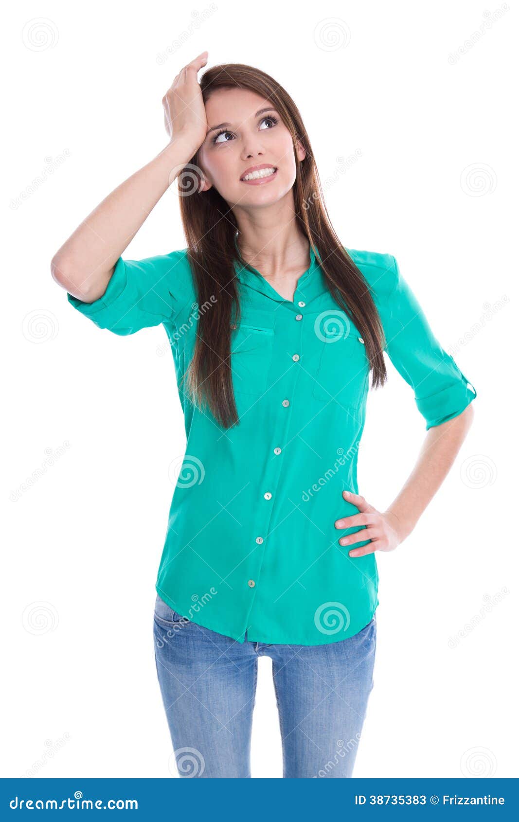 Young Isolated Woman Has Lost Her Memory. Stock Image - Image of ...