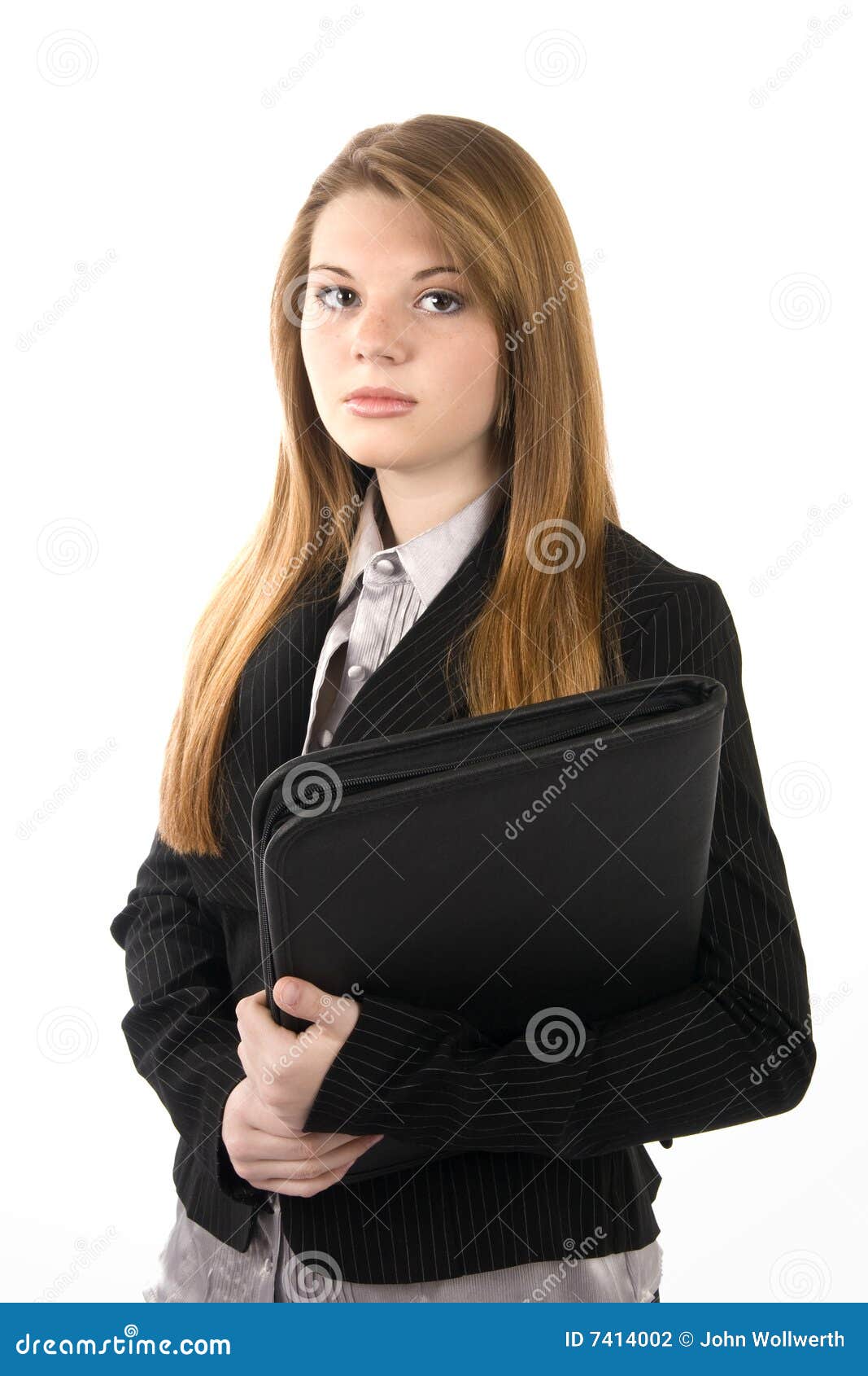 Young job applicant stock photo. Image of brunette, pretty - 7414002