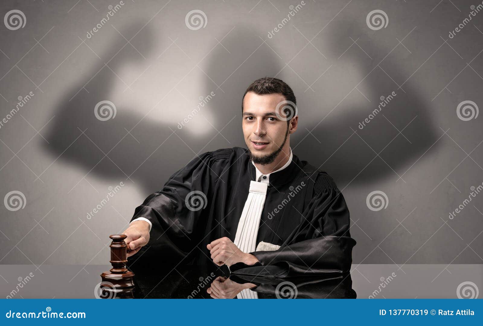 Brawny Judge Making Decision Stock Image - Image of justiceship ...