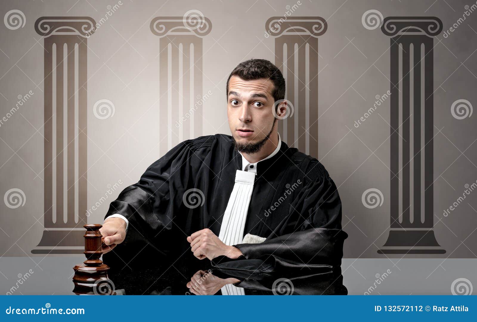 Young Judge Making Decision Stock Photo - Image of decide, black: 132572112