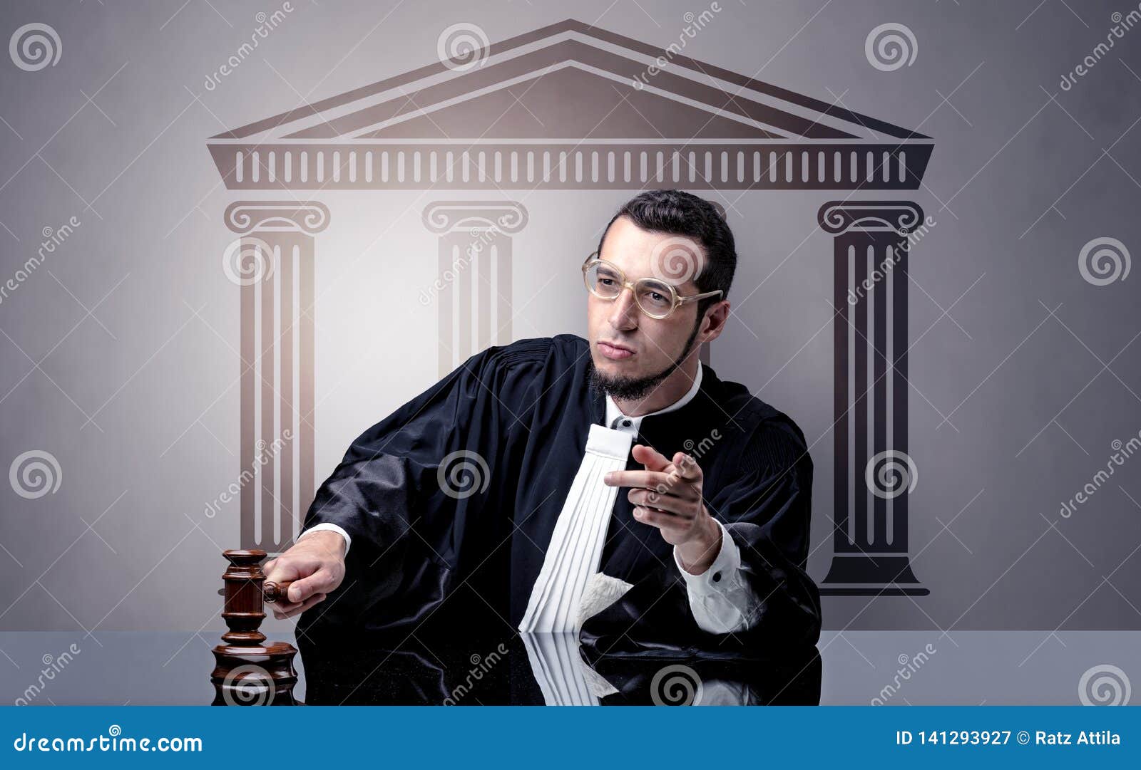Young Judge Making Decision Stock Image - Image of counselor, career ...
