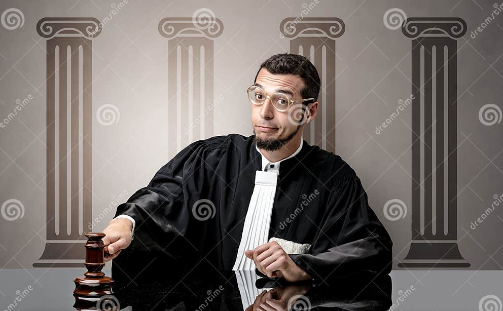 Young Judge Making Decision Stock Image - Image of point, decide: 140030003
