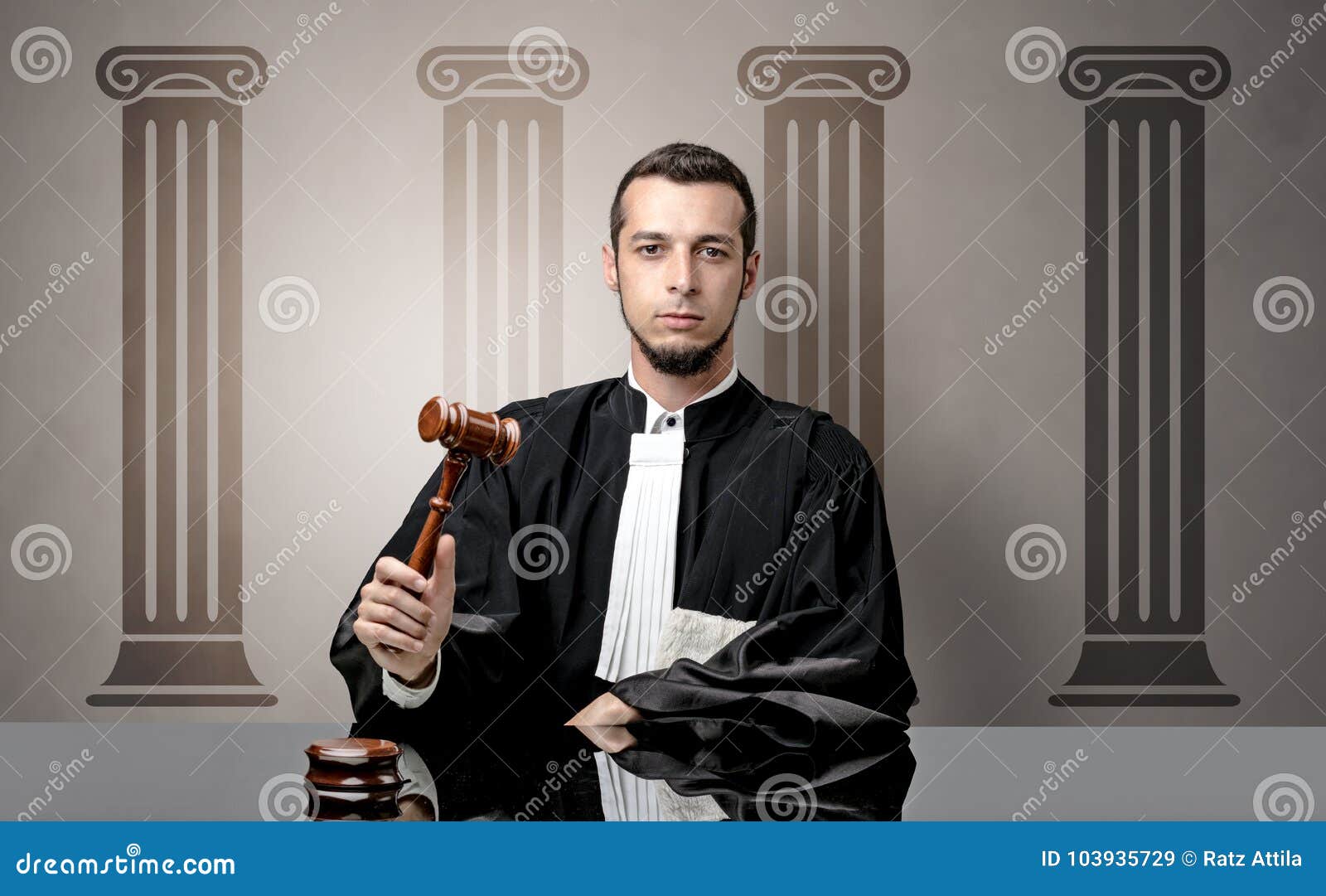 Young Judge Making Decision Stock Image - Image of court, guilty: 103935729