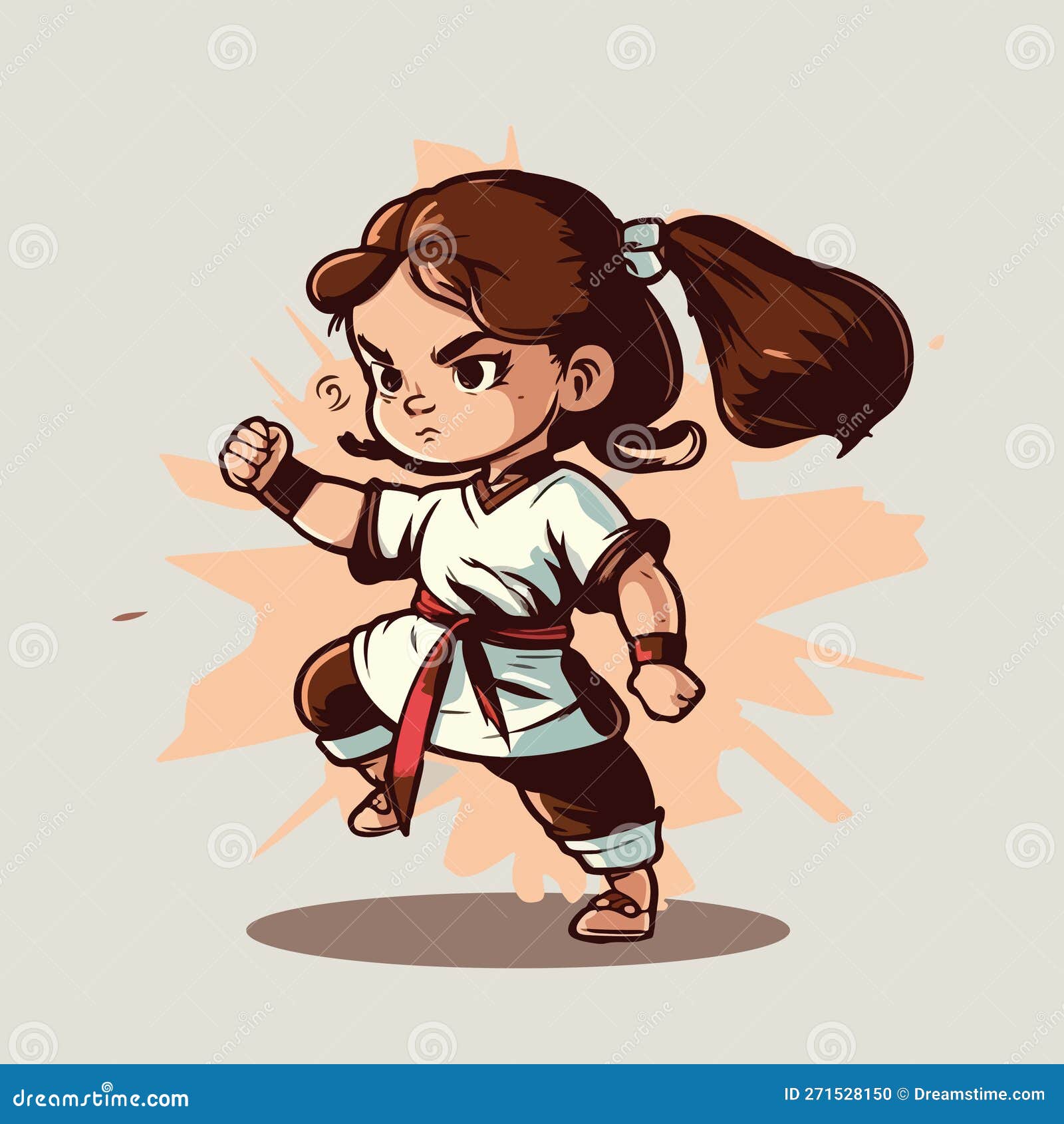 Karate Child Boy Character, Disciplined, And Skilled In Martial Arts ...
