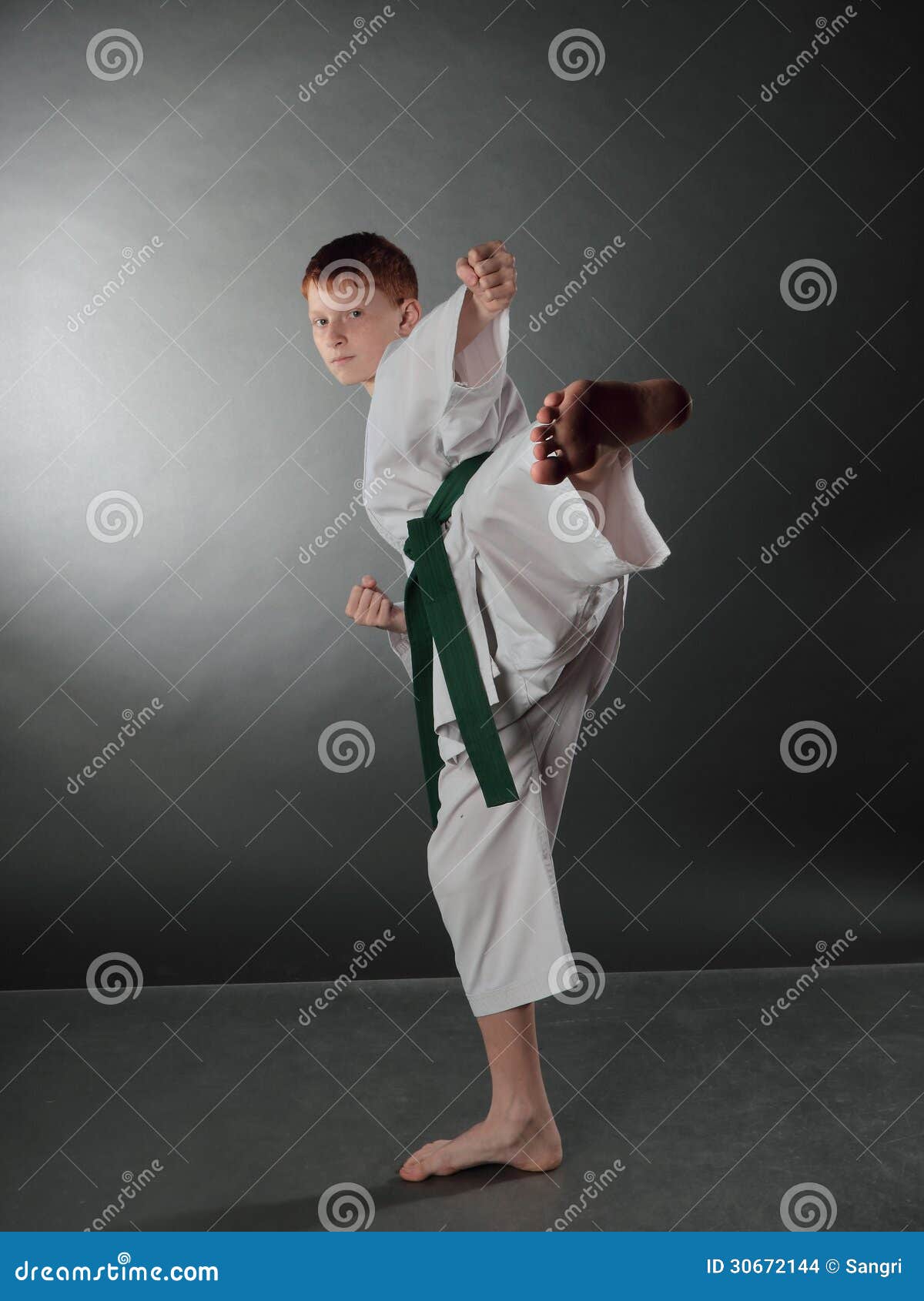 Young Karate Man. stock photo. Image of fighting, kimono - 30672144