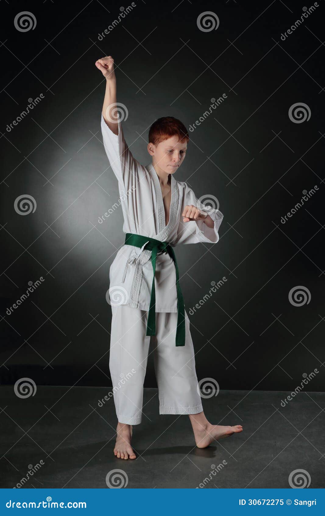 Young Karate Man. stock image. Image of karate, kick - 30672275