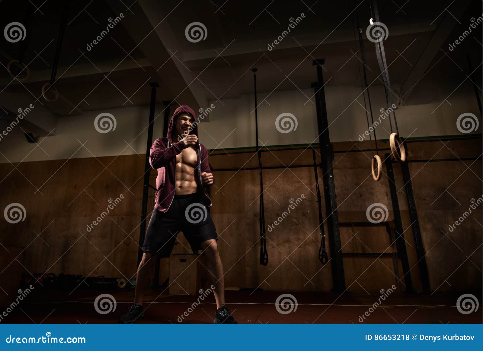 Young kickboxer training stock photo. Image of model - 86653218