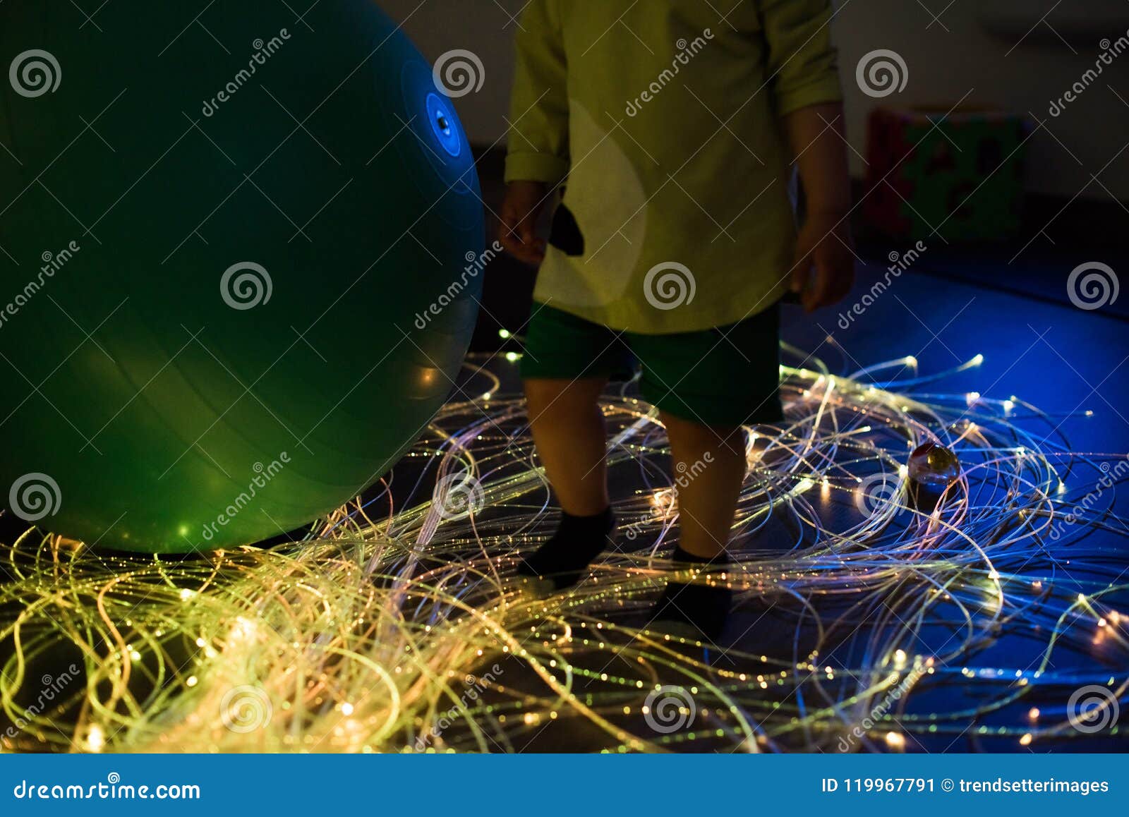 Young Kid Exploring Snoezelen Space Stock Image - Image of ...