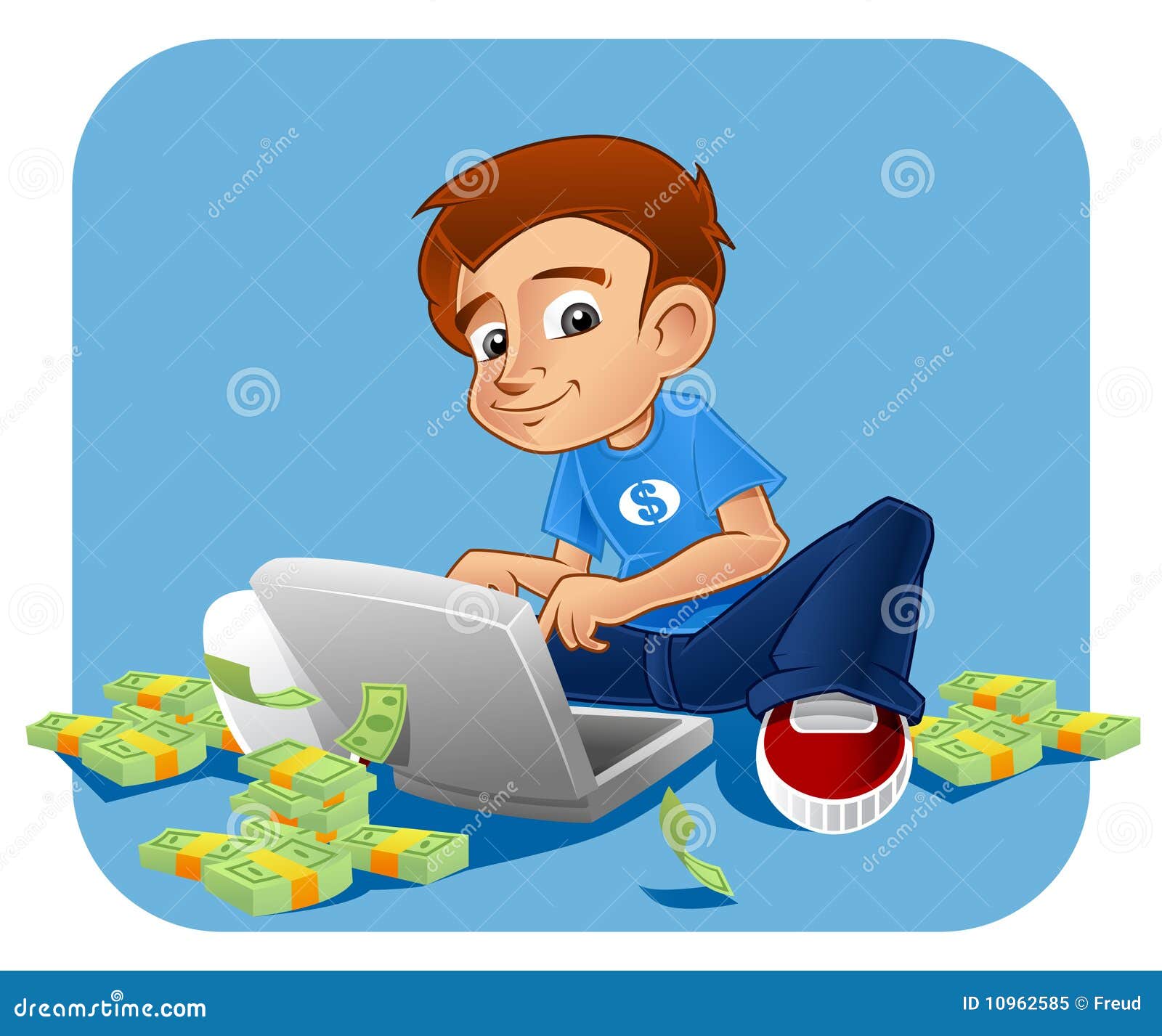 Young kid success stock illustration. Illustration of happy - 10962585