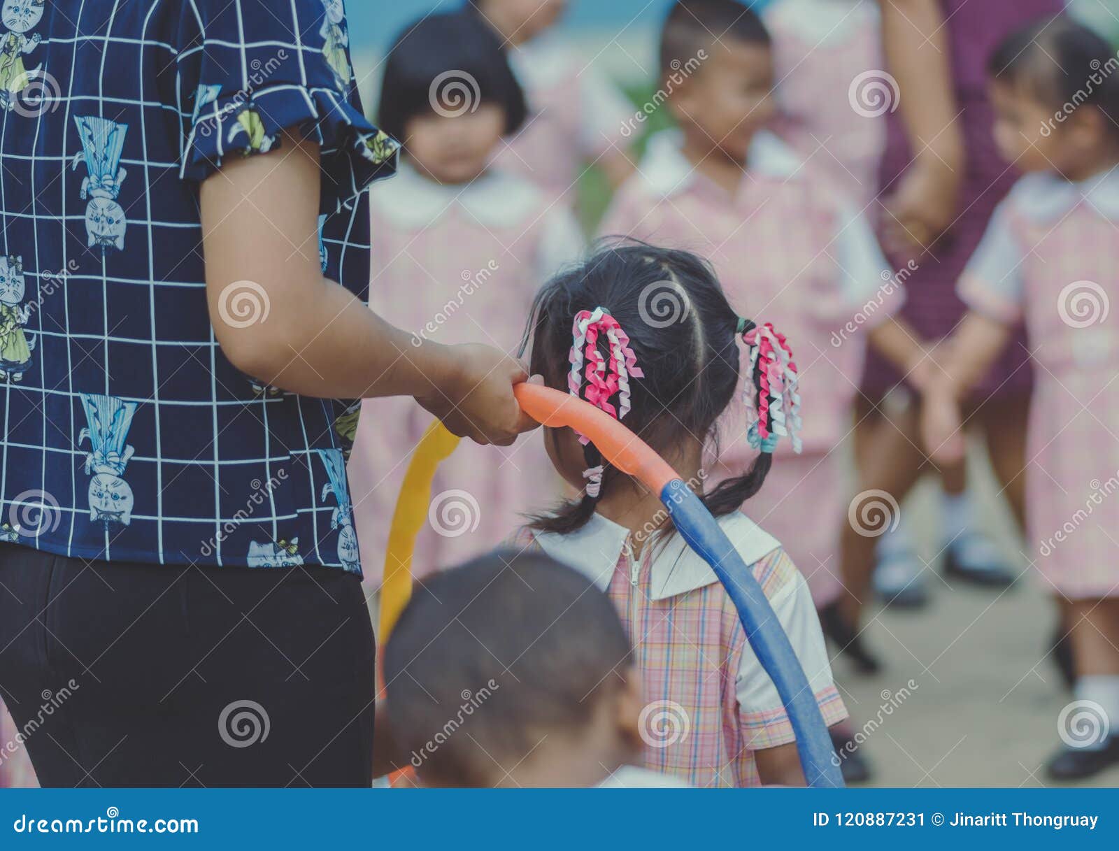 Young Kids Exercise with Hoola Hoop Editorial Photo - Image of boys ...