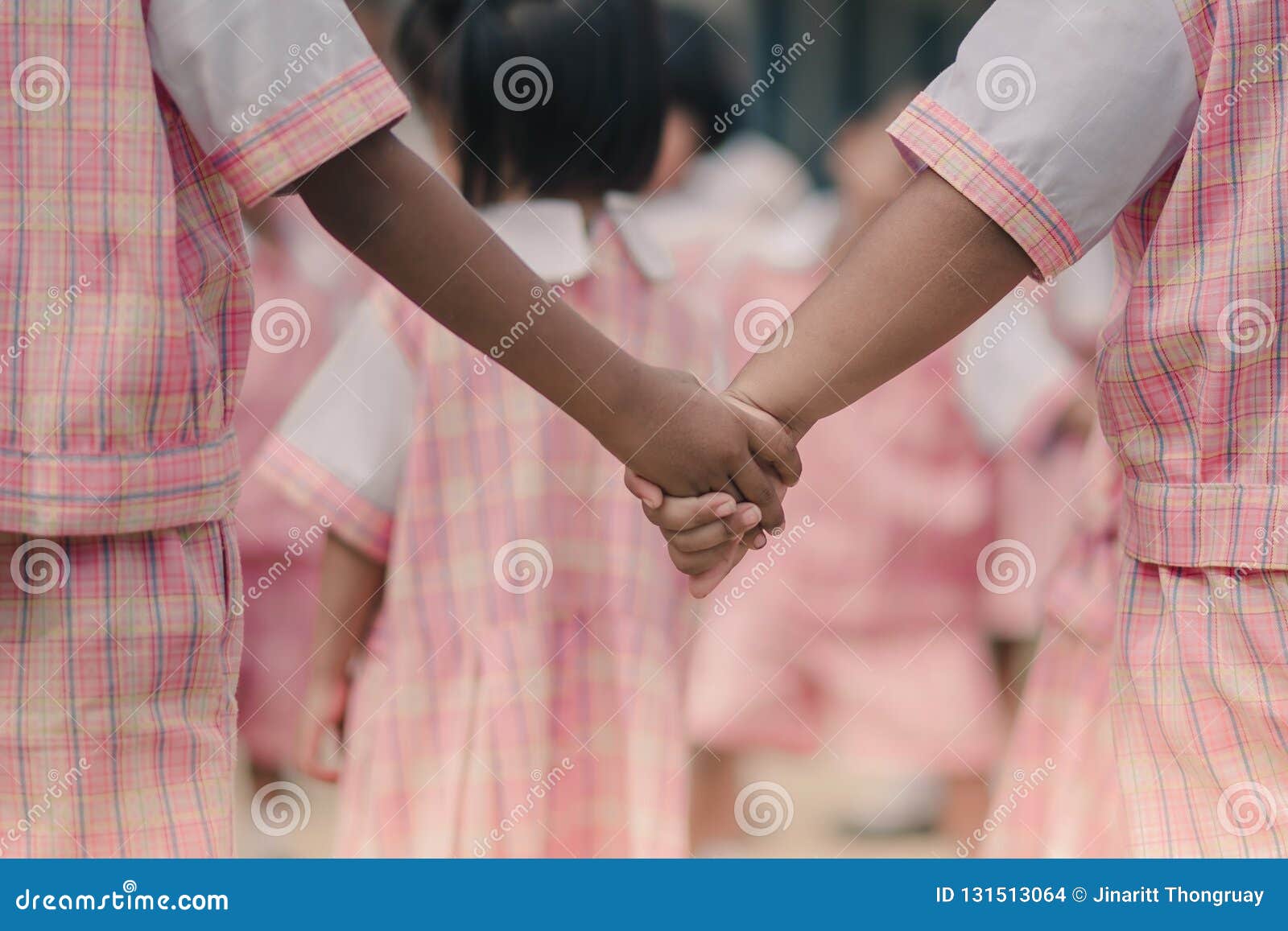 Young Kids Exercise in Morning before Class Stock Photo - Image of ...