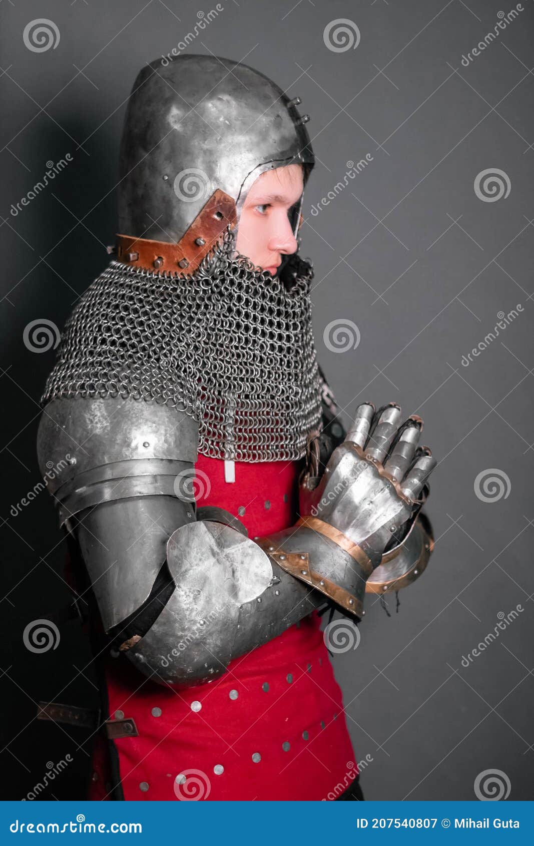 Young Knight On Guard At Castle`s Gate Stock Image | CartoonDealer.com ...