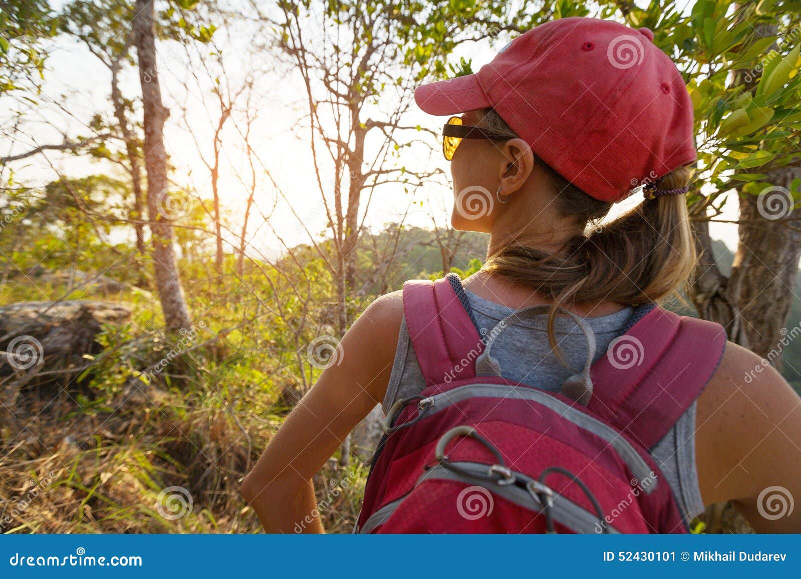 Young lady with backpack stock image. Image of extreme - 52430101