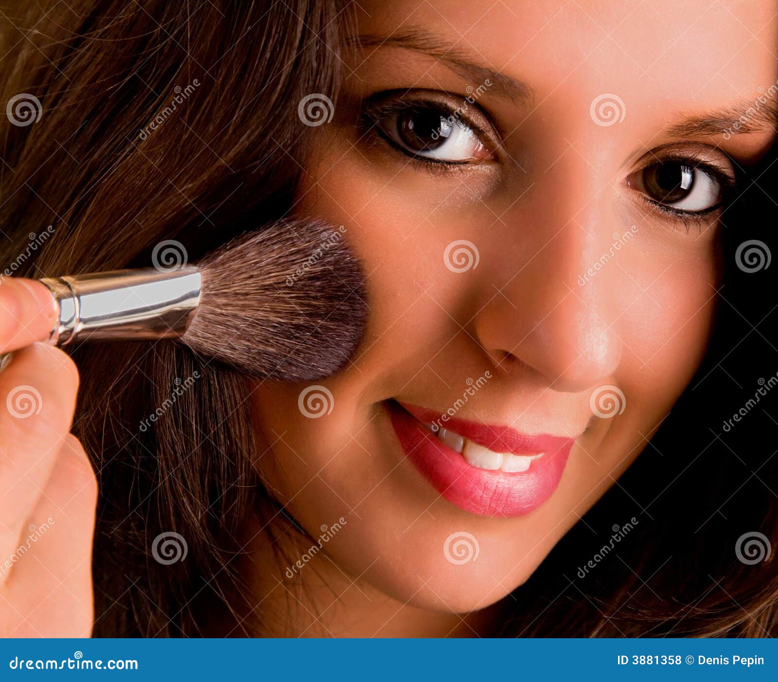 Young Lady Blushing Her Cheek Stock Photo - Image of lips, beautiful ...