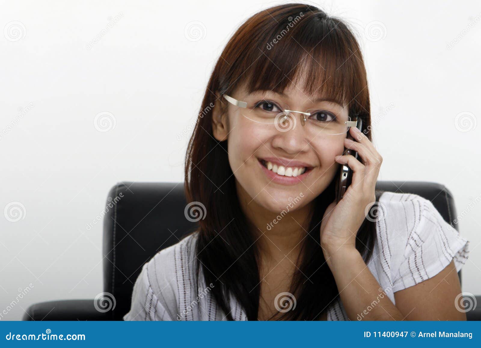Young Lady Calling stock image. Image of call, smiling - 11400947