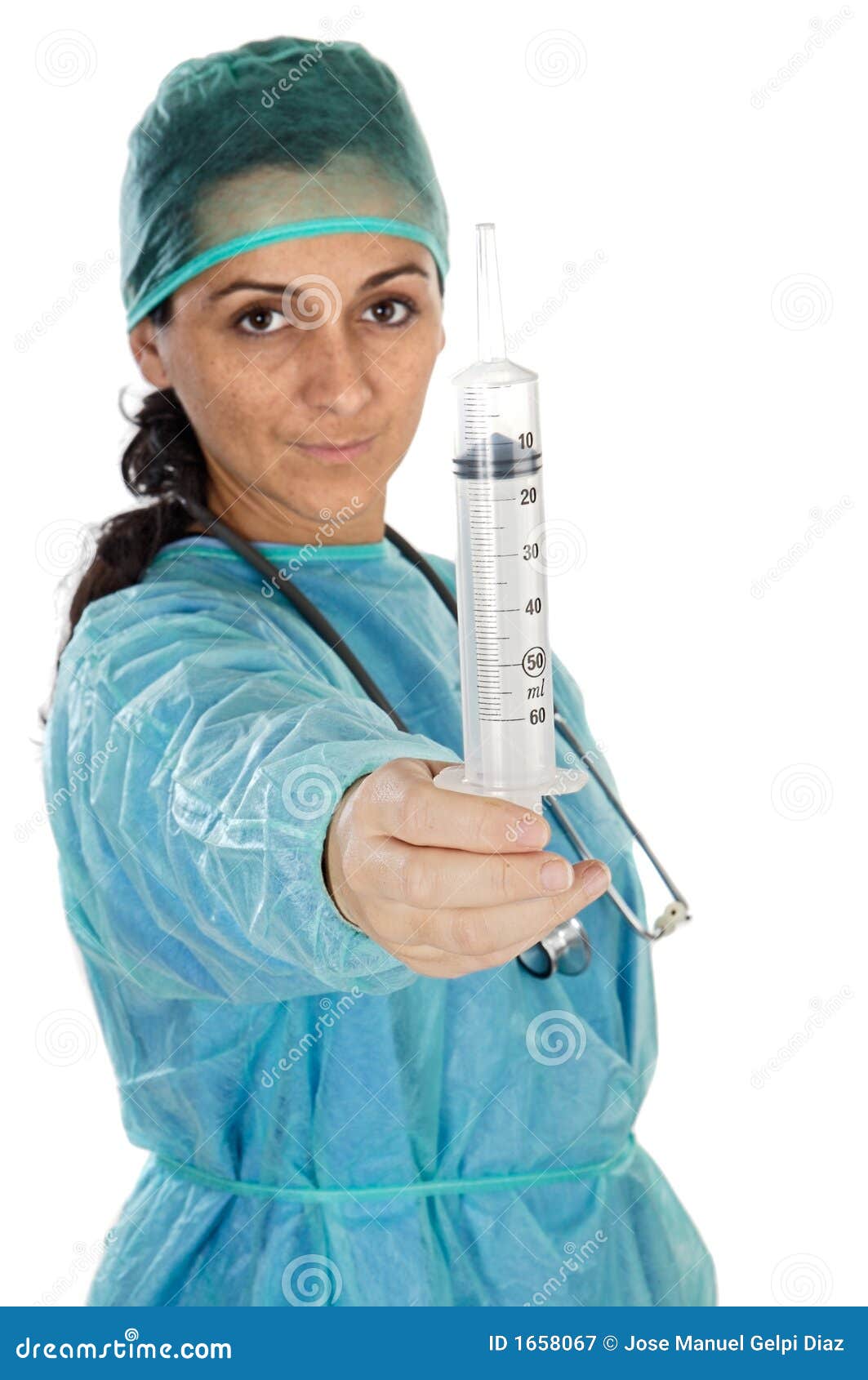 Young lady doctor stock image. Image of pretty, nurse - 1658067